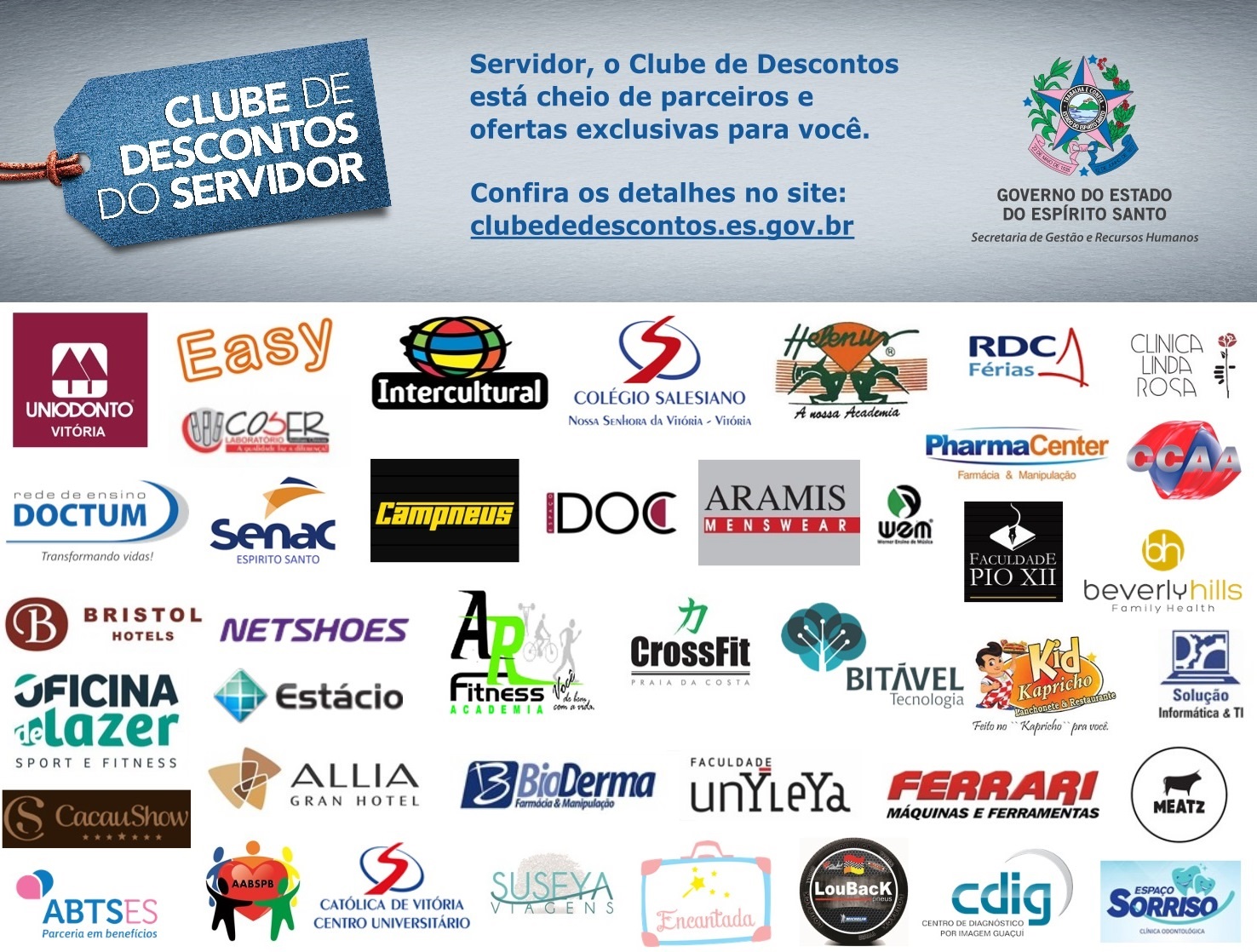 Governo ES - Clube de Descontos do Servidor tem mais de 80 empresas ... Governo ES - Clube de Descontos do Servidor tem mais de 80 empresas ...